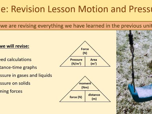 Motion and Pressure ~ KS3 ~ Bundle ~ Year 8 | Teaching Resources