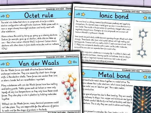 Chemical Bonds - Flashcards | Chemistry | Ionic, Covalent & Metallic ...