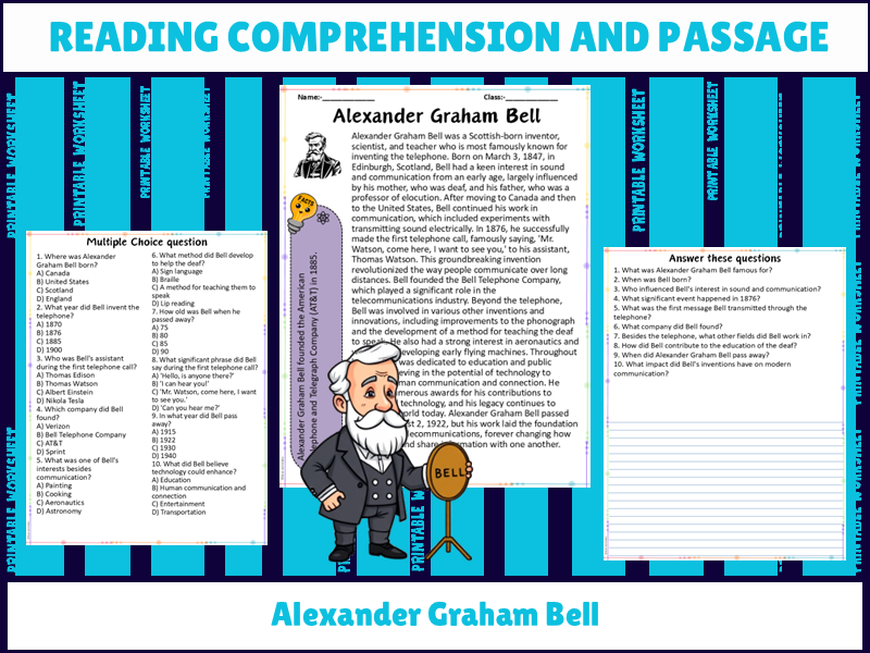 Exploring Alexander Graham Bell: Engaging Reading Passage & Question ...