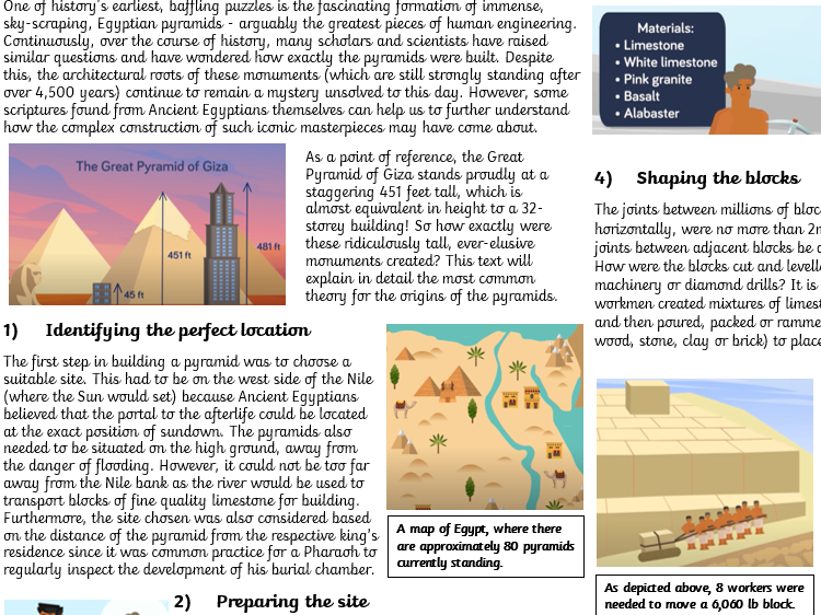 Explanation Text Ancient Egypt How Were The Pyramids Built WAGOLL Year Explanation Text Ancient Egypt How Were The Pyramids Built WAGOLL Year