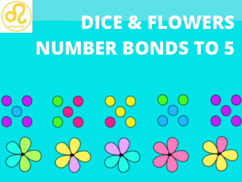Number bonds to 5 dice and flower bundle | Teaching Resources