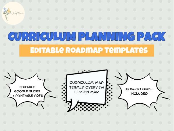 Curriculum Planning Pack | Editable Roadmap Templates | Google Slides ...