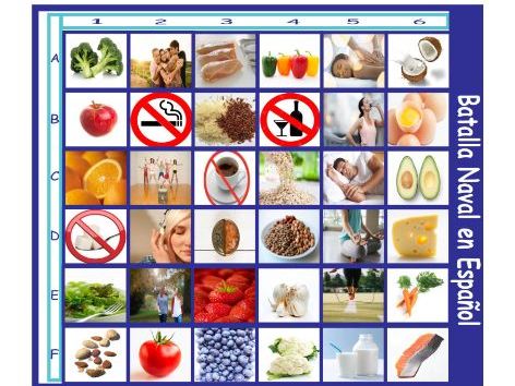 Healthy Lifestyle and Nutrition 6 Spanish Photo Game Bundle | Teaching ...