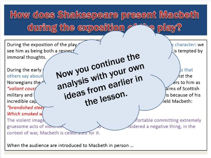 Macbeth - Act I (The Initial Presentation of Macbeth) | Teaching Resources
