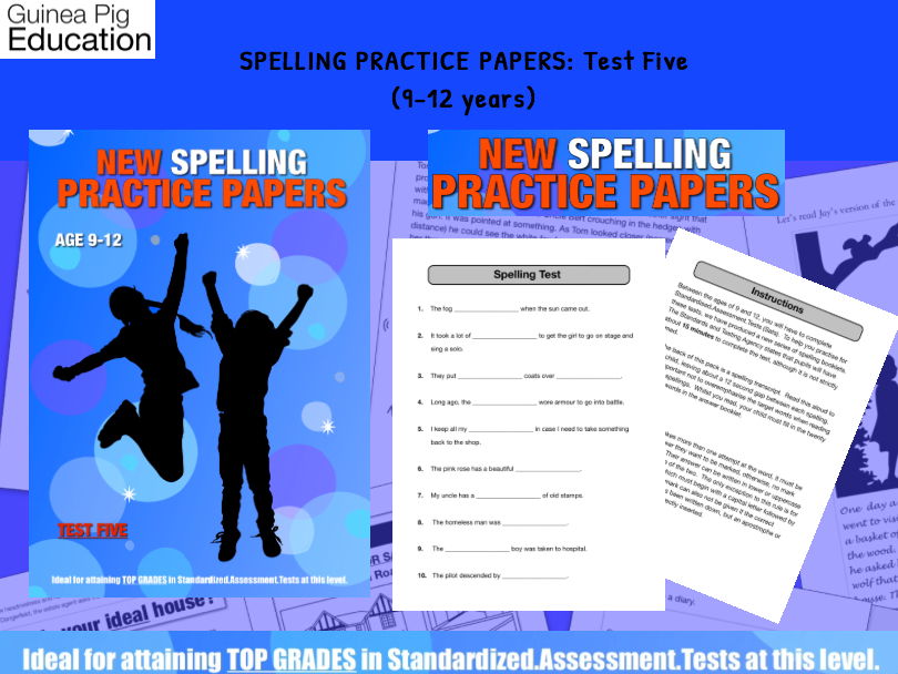 Practise SATS SPAG Spelling Tests (Pack 5) 9-12 years | Teaching Resources