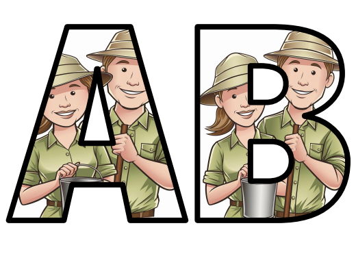 Archaeologist Dramatic Role Play Center Area Lettering Set Display ...