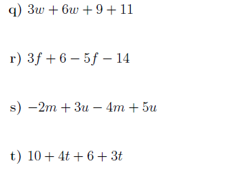 Simplifying expressions by collecting like terms worksheets | Teaching ...