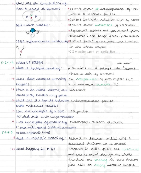 Grade 9 Bonding + Property Matter Chemistry Paper 1 Combined Science ...