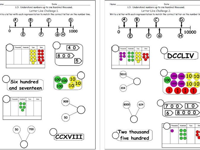 Place Value Year 5 Complete Free Sample Numbers To 100000 Teaching 