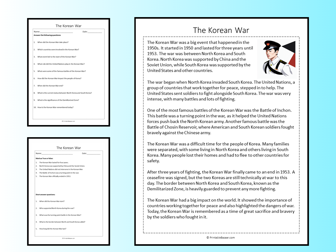 Korean War Worksheets Cold War In Asia And The Middle East Reading