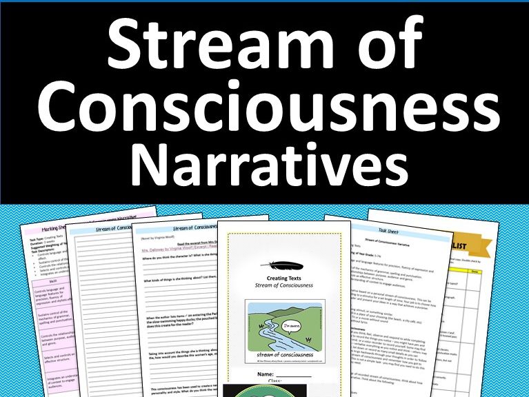 Creative Writing Complete Unit Secondary STREAM OF CONSCIOUSNESS ...