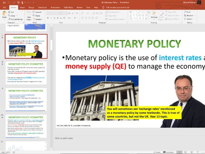 26. Monetary Policy (Slides, Activities and Notes) - Edexcel A-Level ...