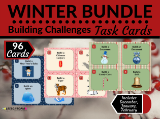Winter Bundle of Building Challenges | Teaching Resources