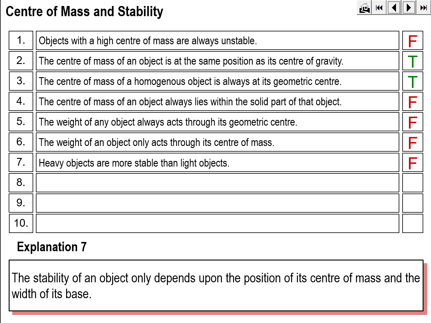 Centre of Mass and Stability | Teaching Resources