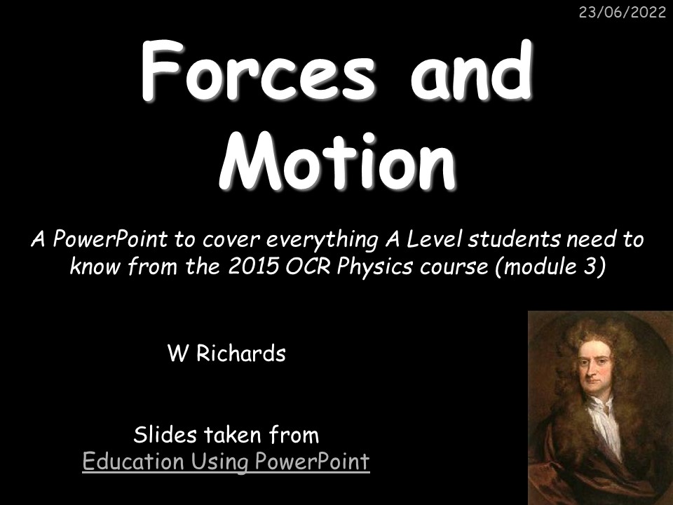 OCR A Level Physics Module 3 - Forces & Motion | Teaching Resources