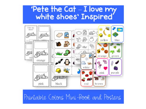 Pete the Cat I Love My White Shoes Activity | Teaching Resources