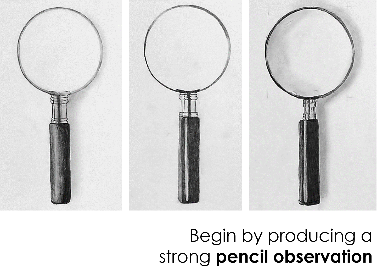 GCSE Art Magnifying Glass Drawing And Collage Teaching Resources