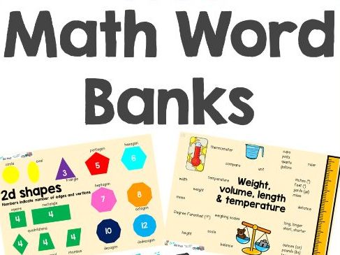 Primary Maths Vocabulary sheets | Teaching Resources