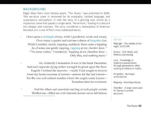 The Raven by Edgar Allan Poe (Close Reading) | Teaching Resources
