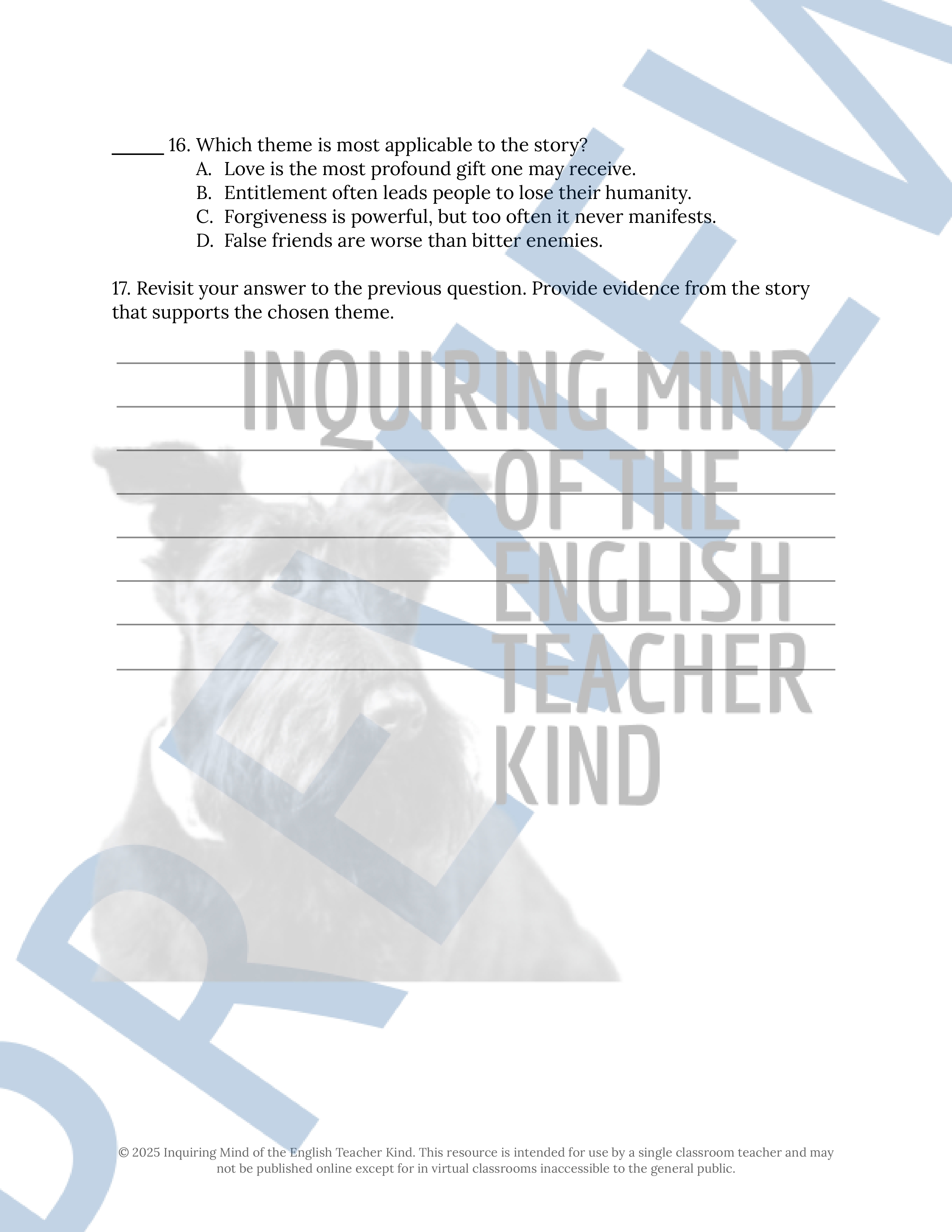 "A Chaparral Christmas Gift" by O. Henry Analysis Worksheet | Holiday ...