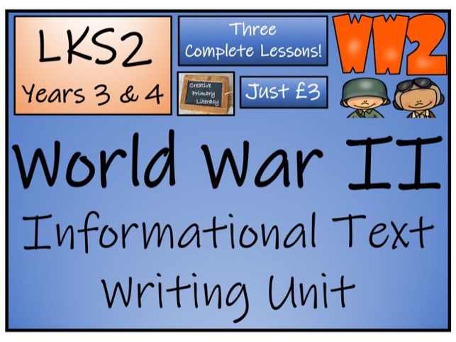 LKS2 History - World War II Reading Comprehension & Informational Text ...
