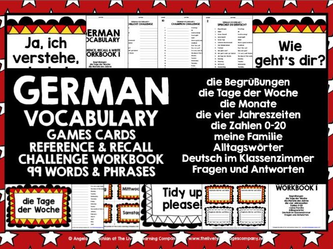 GERMAN VOCABULARY 1 By LivelyLearning Teaching Resources german-vocabulary-1-by-livelylearning-teaching-resources