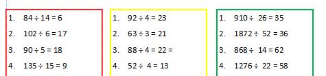 Arithmetic practise- short and long division | Teaching Resources