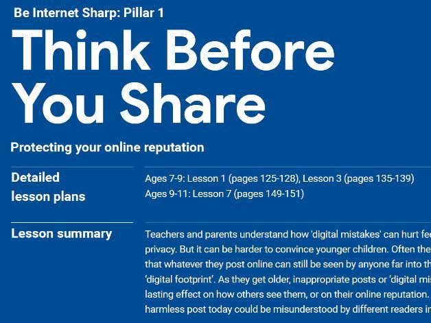 Be Internet Legends - Teaching Resources - TES