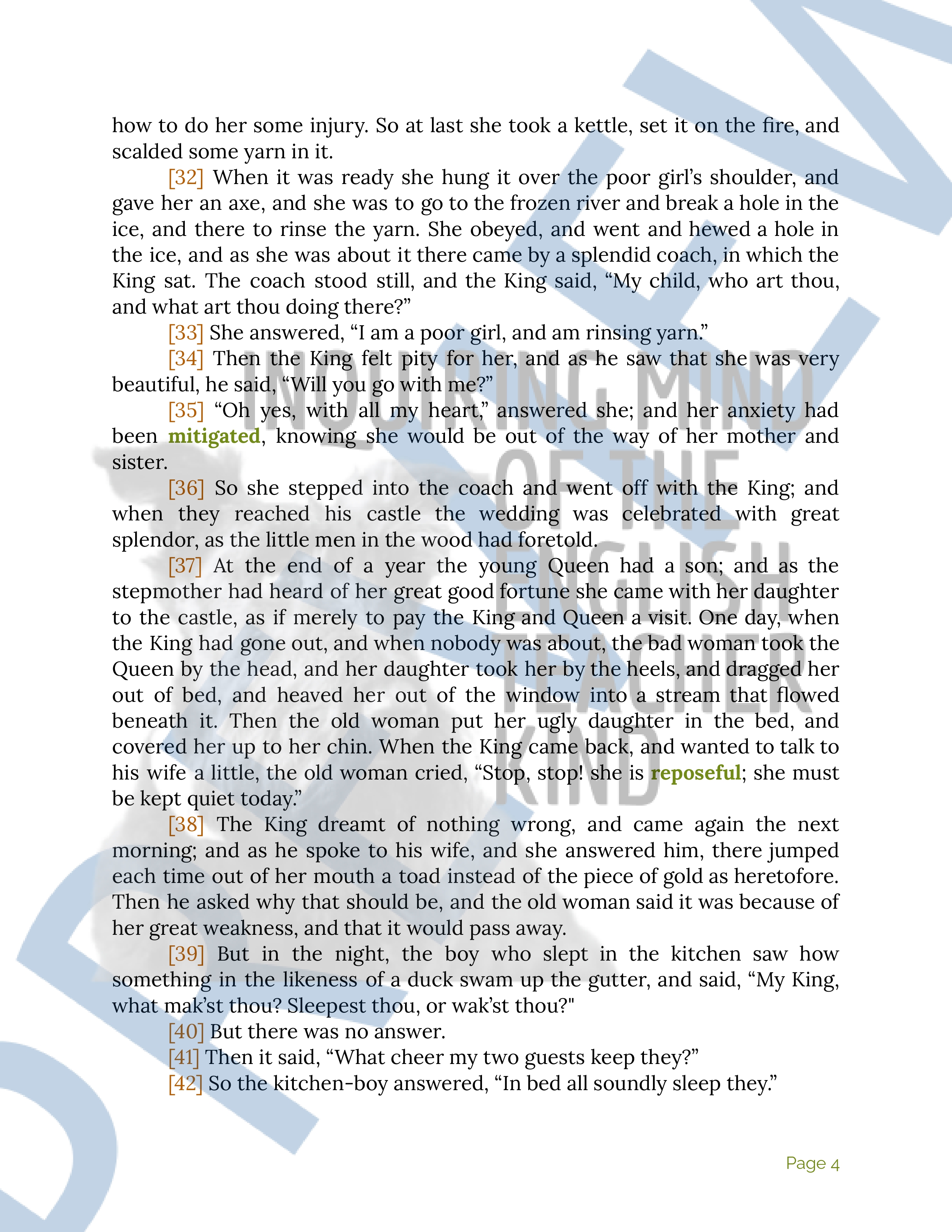 "The Three Little Men in the Wood" Close Reading Analysis Worksheet ...