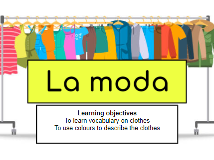 La ropa - clothes KS3 | Teaching Resources