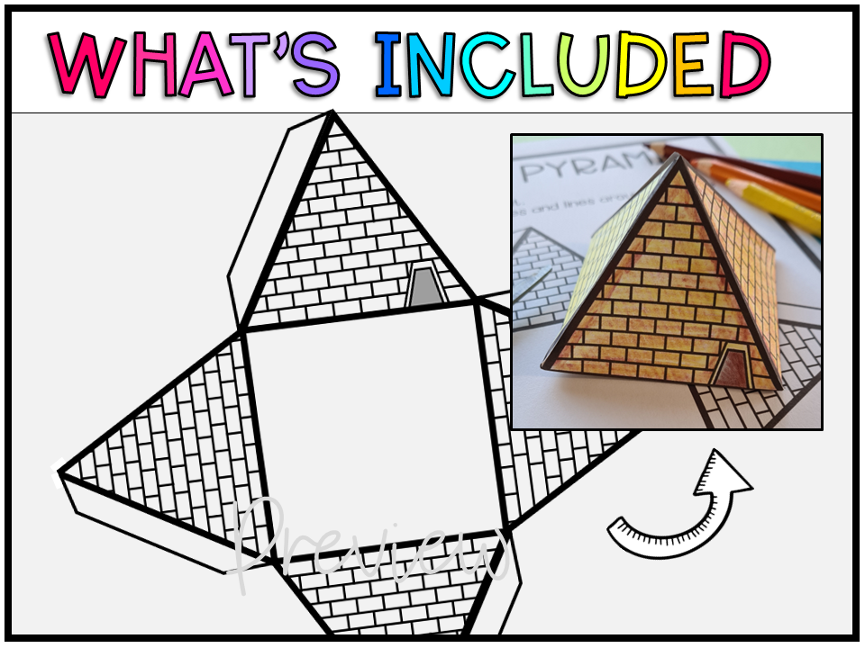 3D Ancient Egypt Pyramid Craft | Teaching Resources