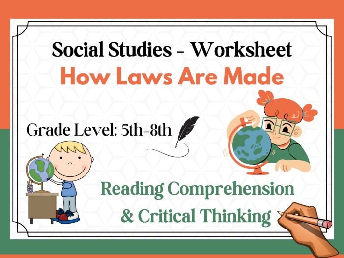 How Laws Are Made: Reading Comprehension Passages & Questions ...