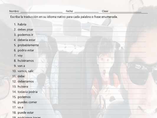Possibility Modals Translating Spanish Worksheet | Teaching Resources