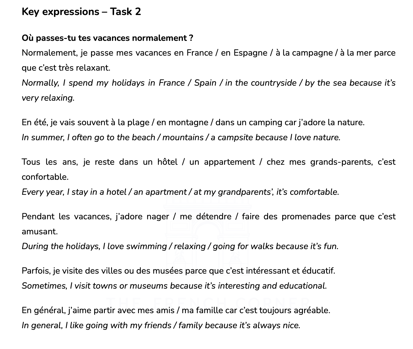 FREE 2026 AQA GCSE French Speaking Exam Practice – Foundation Tier ...