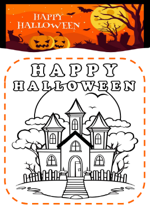Printable Halloween Coloring Pages for for EYFS / Nursery / Reception ...