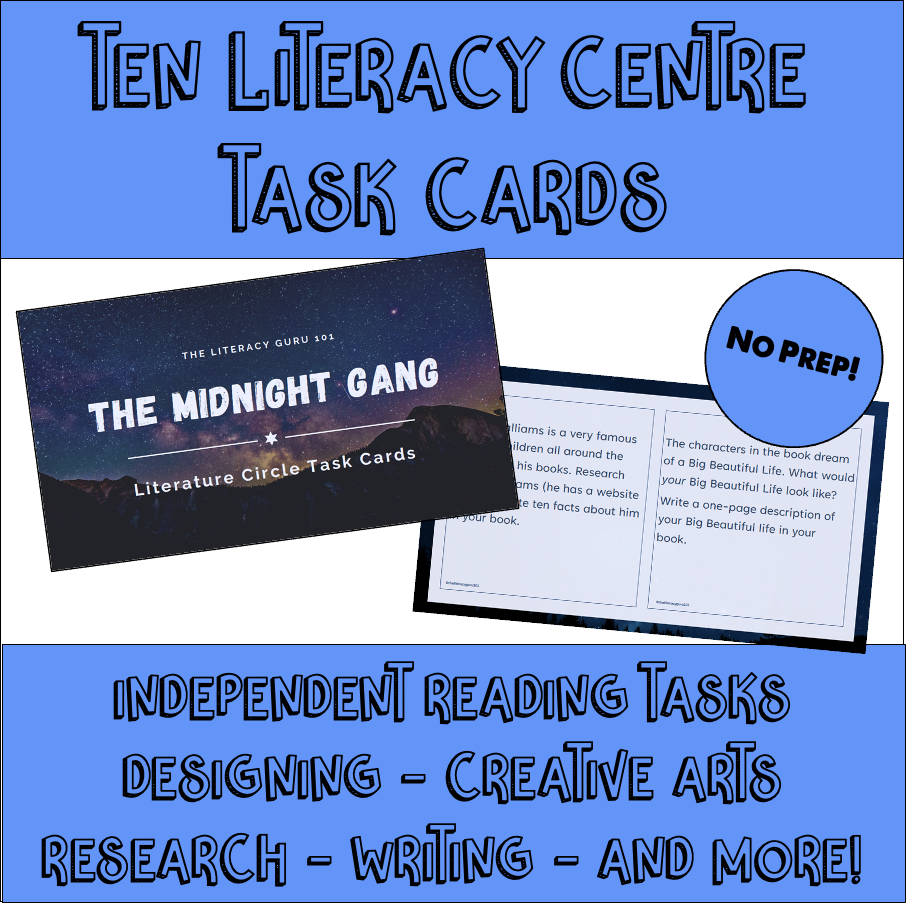 The Midnight Gang - David Walliams - Stage 2/3 Bundle - Novel Study ...