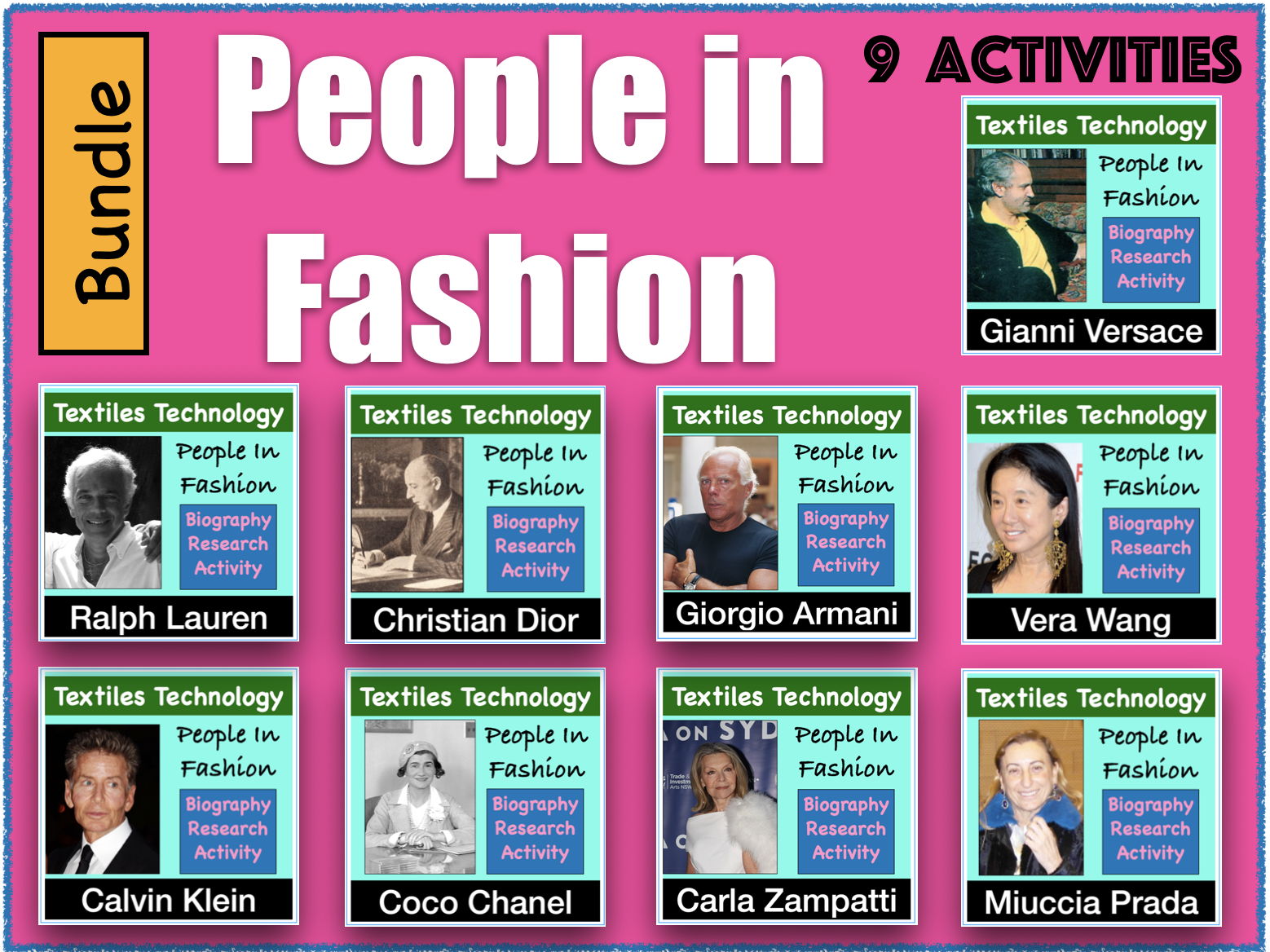 People in Fashion Design Bundle | Teaching Resources