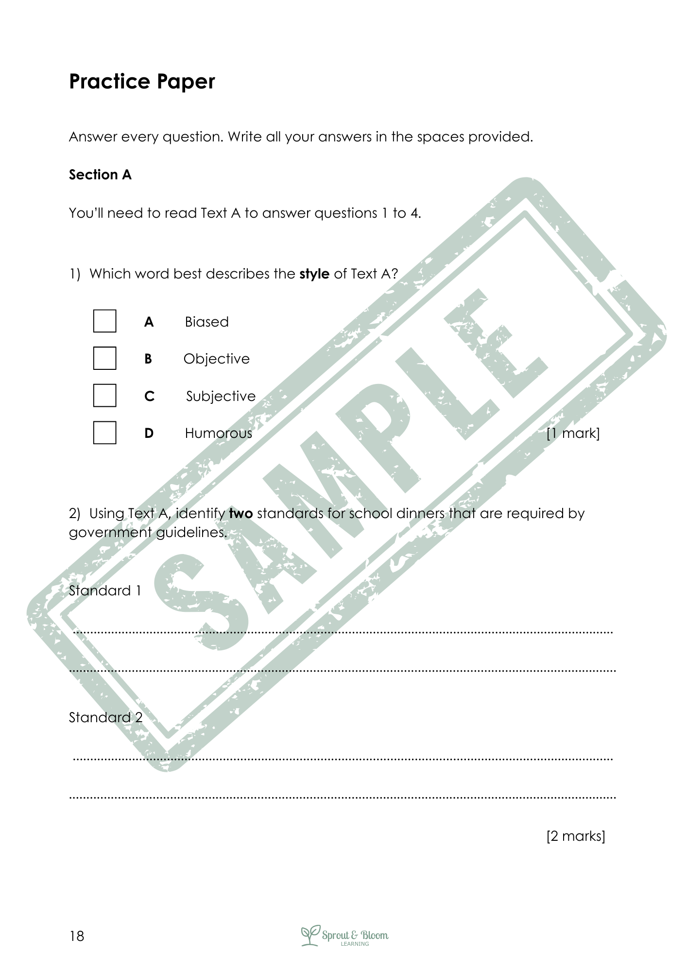 Functional Skills English Level 2 Reading – Points of View, Opinions ...