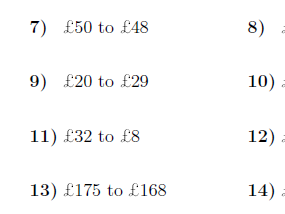 Percentage change (profit and loss) worksheet (with solutions ...
