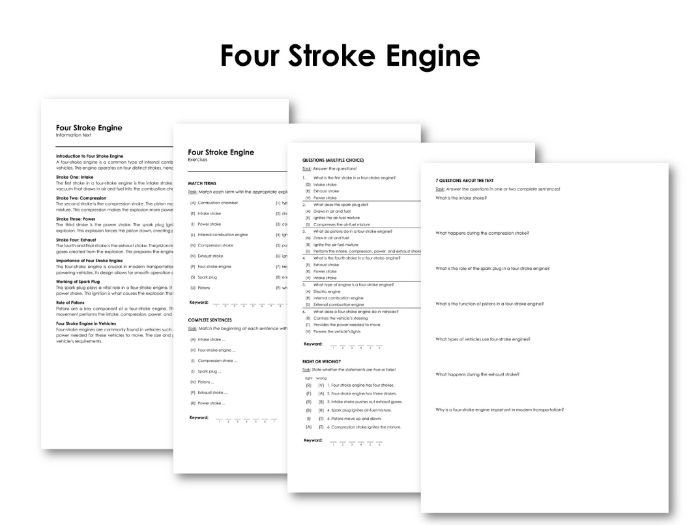 Four Stroke Engine | Teaching Resources