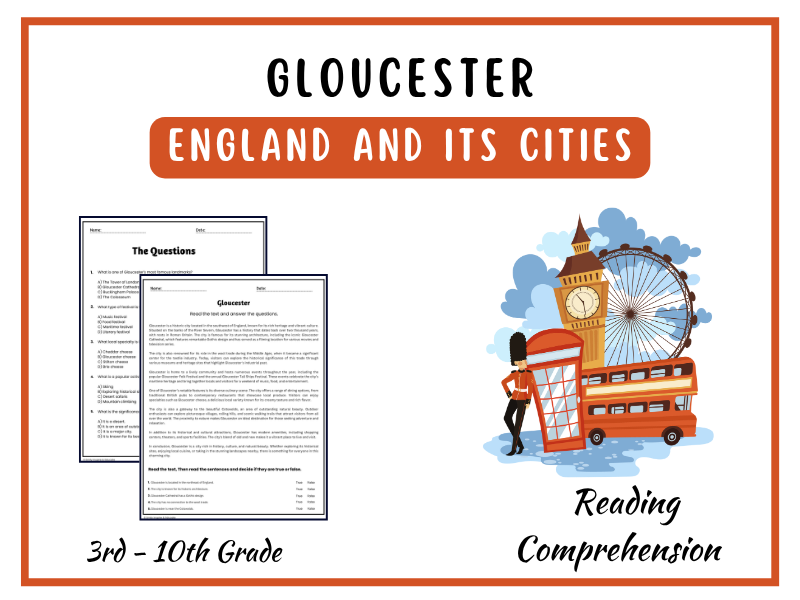 Gloucester: The City - Reading Comprehension Passages & Questions ...