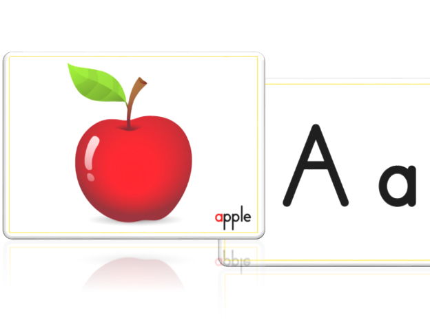 Alphabet Flashcards | Uppercase & Lowercase Letters + Picture Words ...