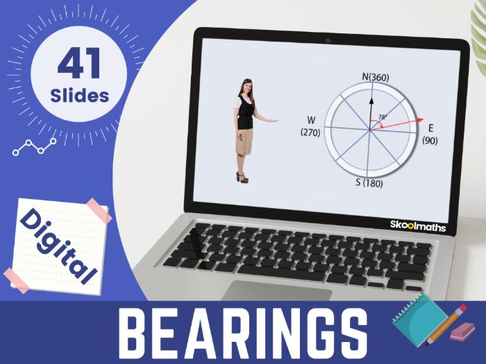 Bearings Interactive Digital Maths Lesson and Activities for GCSE ...