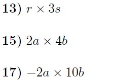 Multiplying expressions worksheet (with solutions) | Teaching Resources