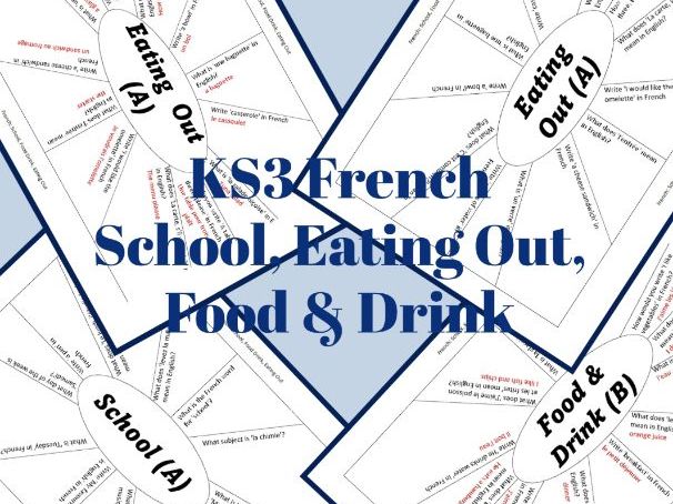KS3 French Revision Clocks Worksheets | Teaching Resources
