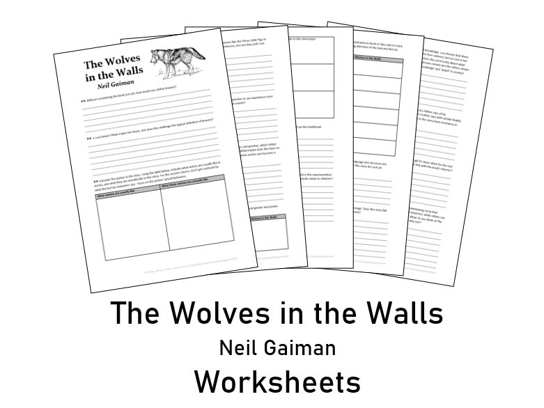 Wolves in the Walls - Neil Gaiman - Worksheet | Teaching Resources