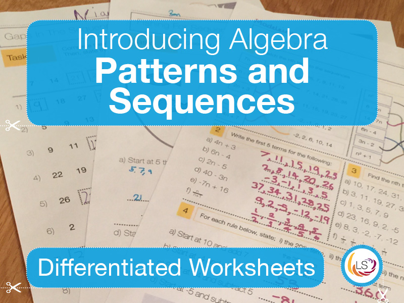 Algebra Patterns And Sequences Worksheets Teaching Resources Algebra Patterns And Sequences Worksheets Teaching Resources