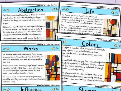 Piet Mondrian - Flashcards | Art | Abstract Art | Key Works & Legacy ...