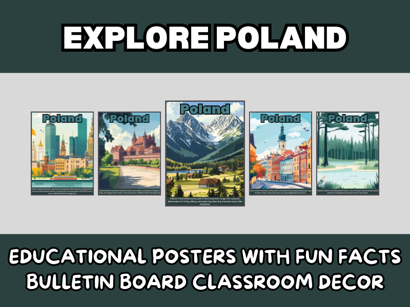 Explore Poland Europe – Educational Posters with Fun Facts | Bulletin ...