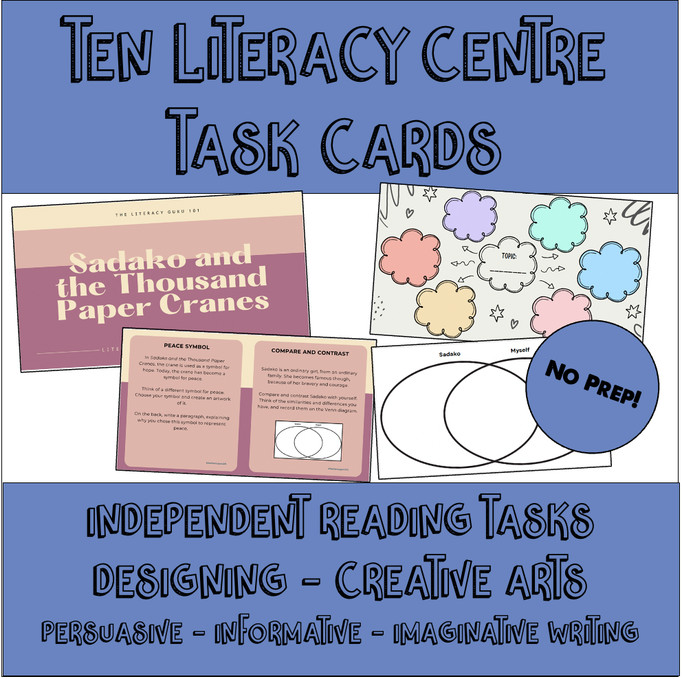 HUGE Resource Bundle - Sadako & the Thousand Paper Cranes - Workbook ...